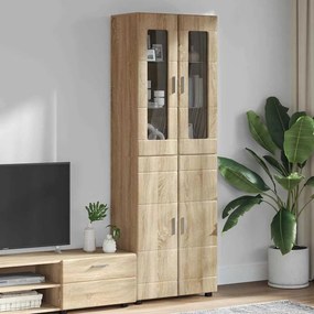 Vysoký bufet FLORIN 60 x 35 x 182 cm Sonoma dub 3397916