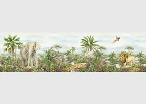 Dětská samolepící bordura na zeď Jungle | 5 m x 13.8 cm | DWBD8181