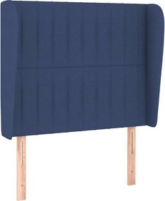 Box spring postel s matrací modrá 80x200 cm textil 3128083