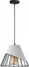 Toolight - závěsná stropní zrcadlová lampa E27 60W APP228-1CP, černá-bílá, OSW-00888