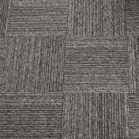 Tapibel, Kobercový čtverec Coral Lines 60345-50 šedo-černý 50 x 50 cm, chodba / předsíň