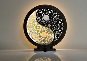 Li-Go "Jin Jang" lampa 20x22 cm provedení povrchu: ořech