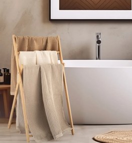 Vaflové ručníky a osušky - bílá ecru 2 Velikost: osuška 70 x 140