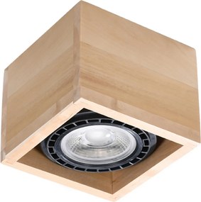Sollux Lighting Stropní svítidlo QUATRO 1 přírodní dřevo