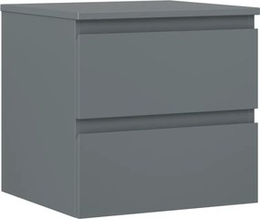 Mexen Orio, koupelnová skříňka 50 cm s horní částí, 2 zásuvky, grafitová matná, 91A10-05047-2-BFFC66