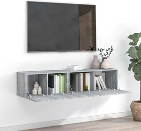 vidaXL 2dílný set TV skříněk dřevotříska [3079120] Barva: šedá sonoma