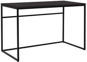 OnaDnes -20% Matně černý lakovaný pracovní stůl Tenzo Lipp 118 x 60 cm