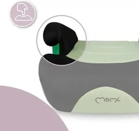 MoMi VENKO Isofix i-Size zelený / Podsedák / od 135 do 150 cm / do 36