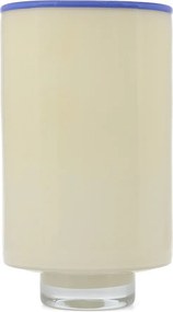 Krémová skleněná váza (výška 26 cm) Milo – ONA