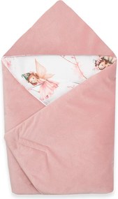 Zateplená zavinovačka do autosedačky New Baby pink
