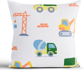 MK Lůžkoviny Bavlněný povlak na polštář Renforcé 40 x 40 cm - Auta
