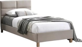 Jednolůžková čalouněná postel Sierra 90x200 béžová