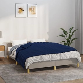 Zátěžová deka modrá 152 x 203 cm 7 kg textil 3154801