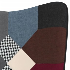 vidaXL Marketos Relaxační křeslo patchwork textil