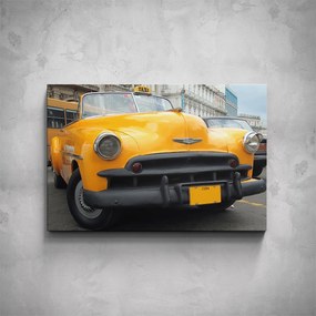 Obraz - Kubánské žluté taxi - PopyDesign