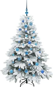 Umělý vánoční stromeček s 150 LED diodami Bílá 150 cm PE a PVC 3397608