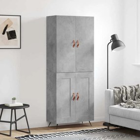 vidaXL Skříň highboard 69,5 x 34 x 180 cm kompozitní dřevo [3195763] Barva: Betonová šedá