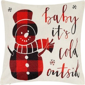 Vánoční povlaky na polštářky 40x40 cm, sada 4ks, dekorativní motiv