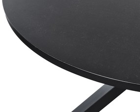 Kulatý zahradní stůl ⌀ 120 cm černý MALETTO Beliani
