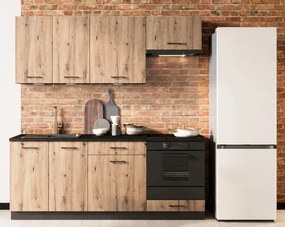 NIKA kuchyně 200 dub artisan s pracovní deskou