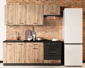 NIKA kuchyně 200 dub artisan s pracovní deskou