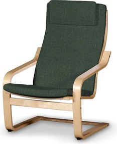 Sedák na křeslo IKEA Poäng II barva zelená látka pletený vzor