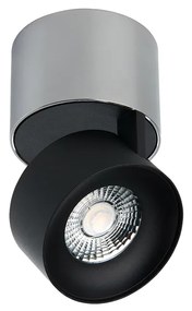 LED2 11508353DT KLIP ON stropní povrchové bodové svítidlo LED D77mm 11W/770lm 3000K TRIAC chrom, černá Stropní bodovky