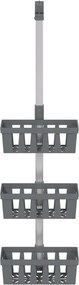 Závěsná police do sprchy 30 x 15 × (67–105) cm hliník 154599