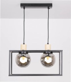 Závěsný lustr Retro pro žárovku 2x E27  - Candellux