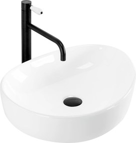 Rea Vanila, umyvadlo na desku 510x400x130 mm, bílá lesklá, REA-U8422