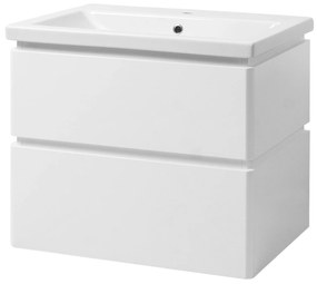 Kingsbath Lion Komo II 70 White koupelnová skříňka s umyvadlem