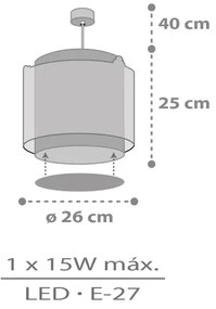 Dalber 76302 - Dětský lustr SNOOPY 1xE27/15W/230V bílá/červená