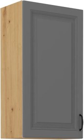 STL 50 cm skříňka horní jednodveřová STILO (výška 90 cm) Barevné provedení STILO: Dub Artisan / Jílově šedá