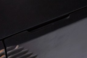 Designová komoda Venetia 177 cm černo-zlatá