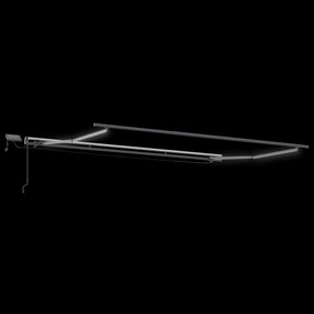 Ručně zatahovací markýza s LED světly burgundská 600 x 300 cm 3310200