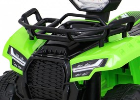 Ramiz Dětská čtyřkolka na baterie Storm zelená + motor 25W + MP3 USB + LED