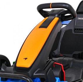 Ramiz Dětská motokára na baterie McLaren Drift oranžová + funkce driftu + sportovní sedadlo + LED světla