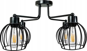 Industriální Led závěsná lampa Lustr 4XE27 Loft