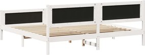 Rám postele Světle šedá 200 x 200 cm Masivní borové dřevo 3394272