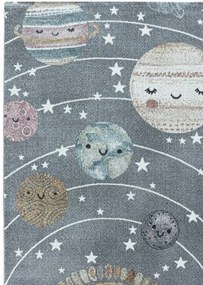 Dětský kusový koberec Funny 2105 grey - 120 x 170 cm