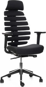 MERCURY Ergonomická kancelářská židle LOMAX - černá látka / nosnost 150 kg