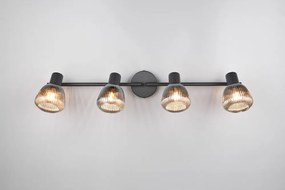Černé bodové svítidlo ø 10 cm Tarifa – Trio