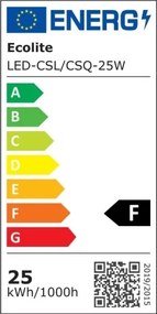 LED svítidlo Ecolite RAFA LED-CSQ-25W/41/CHR 25W 4100K neutrální bílá