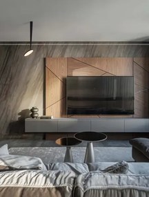LED černá moderní svítilna Ekei