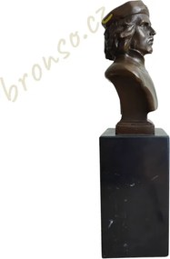 Ernesto Che Guevara - bronzová soška, signováno J. Perez, pravý bronz na mramoru