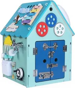 2Kids Toys Activity board Domeček modrý / od 3 let