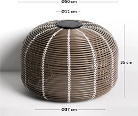 LED stolní /přenosné solární/na USB venkovní svítidlo ø 50 cm Garoina – Kave Home