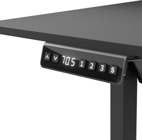 Elektricky výškově nastavitelný rám psacího stolu s motorem 110-160 cm DV-201ODF - černá
