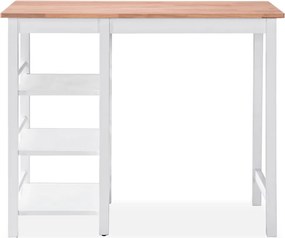 3dílný barový set MDF bílý 245364