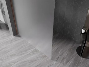 Mexen, Mexen Kioto-X sprchová stěna 100 x 200 cm, matná 10 mm, broušená měď - 800-100-101-65-30-X